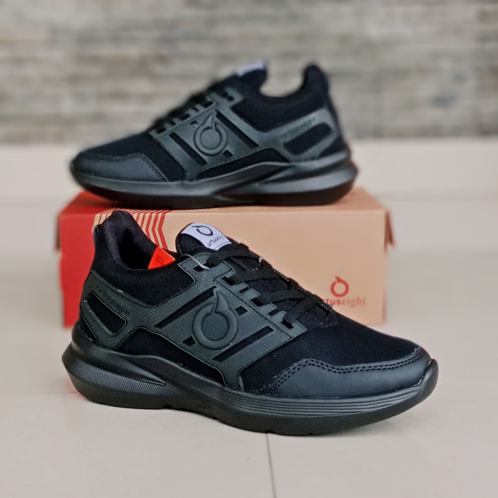 Jual SEPATU RUNNING ORTUSEIGHT Full black 36 sampai 44 Sepatu Running ...