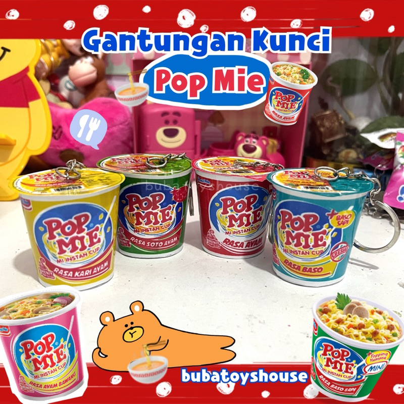Jual Gantungan Kunci Popmie Keychain Trinket Noodle Mini Indomie ...