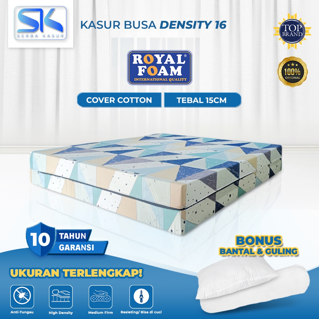 Jual Kasur Busa ROYAL FOAM Original D16 Tebal 15CM Garansi Resmi 10 ...