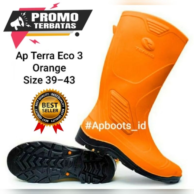 Jual Sepatu boot Ap Terra Eco 3 Orange Original produk pasti Ori ...