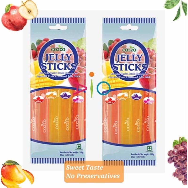 Jual COZZO Jelly Sticks Asoorted | Jeli Stik Perisa Buah Campuran 100g ...