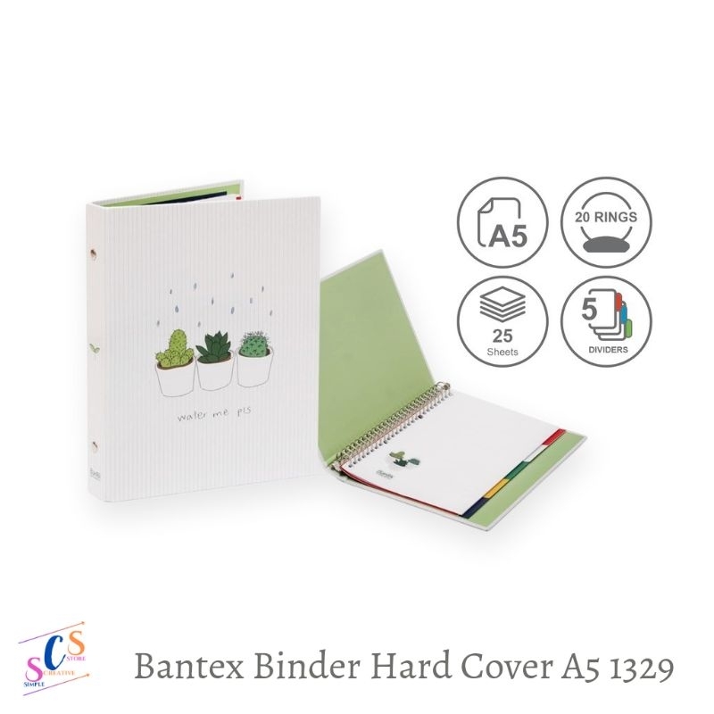Jual BANTEX MULTIRING BINDER NOTE A5/ BINDER HARDCOVER/ BINDER A5 20 ...