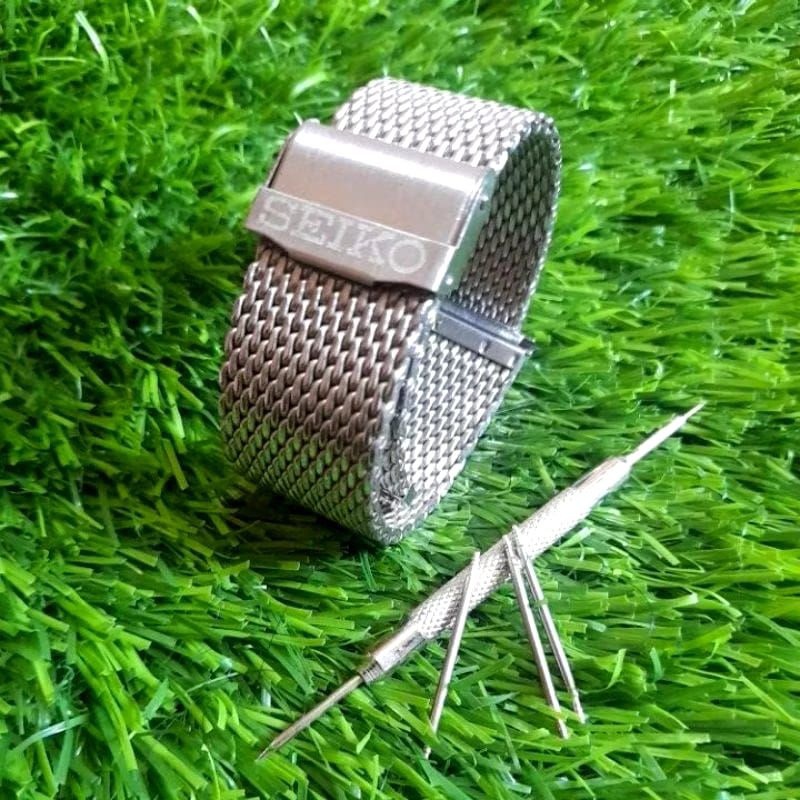 Jual Strap Jam Tangan Seiko Rantai Mesh Rantai Pasir Steinless 20mm ...
