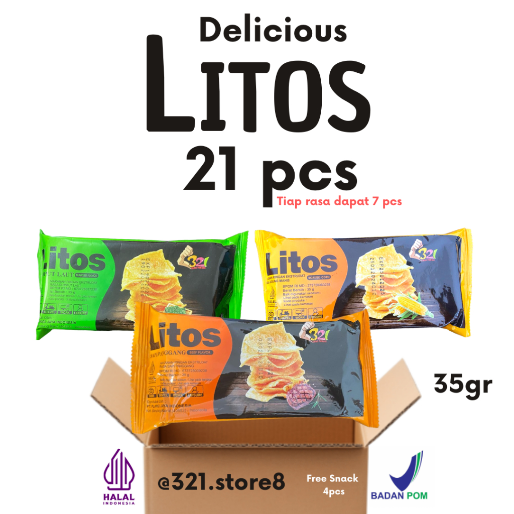 Jual Paket Snack MiX LITOS isi 21pcs | Shopee Indonesia