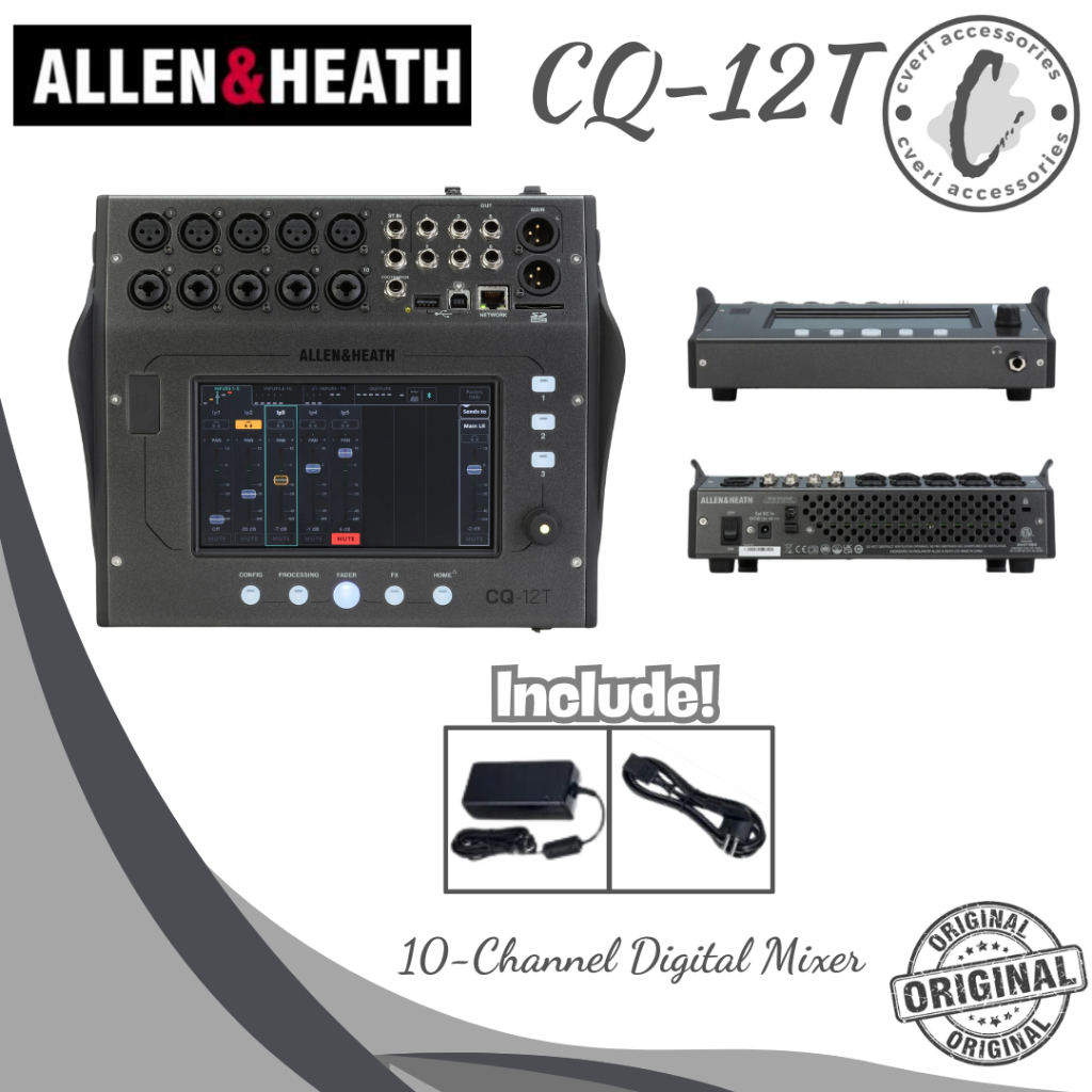 Jual Allen & Heath CQ-12T 10-Channel Digital Mixer Original CQ12T ...