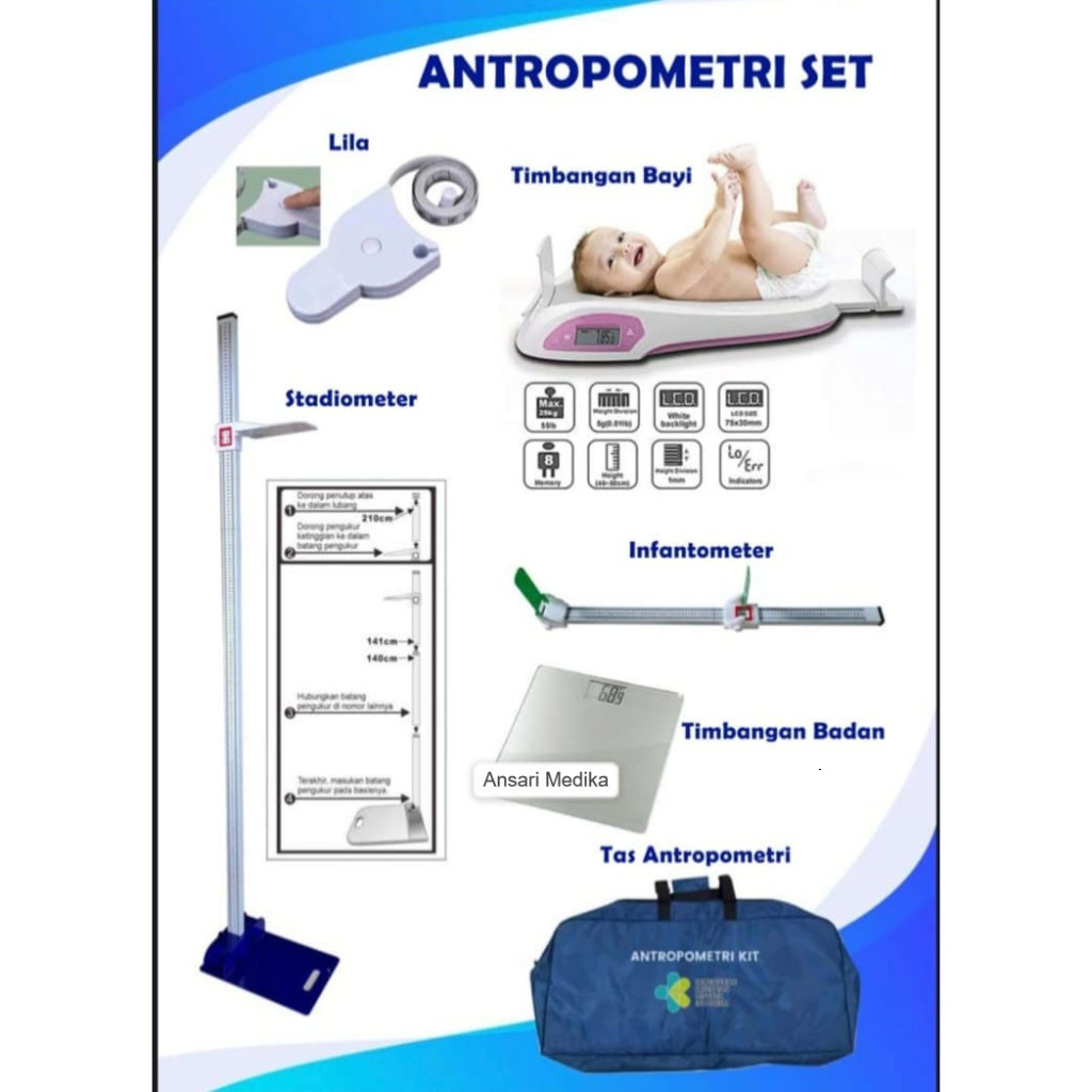 Jual ANTROPOMETRI KIT SET POSYANDU KIT | Shopee Indonesia