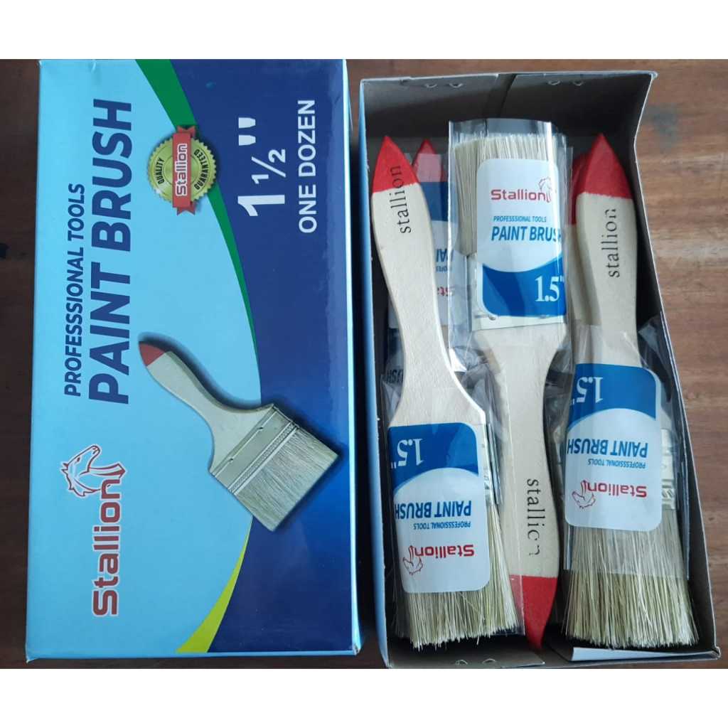 Jual Kuas Cat Kayu Besi Tembok STALLION 1,5 INCH | Shopee Indonesia