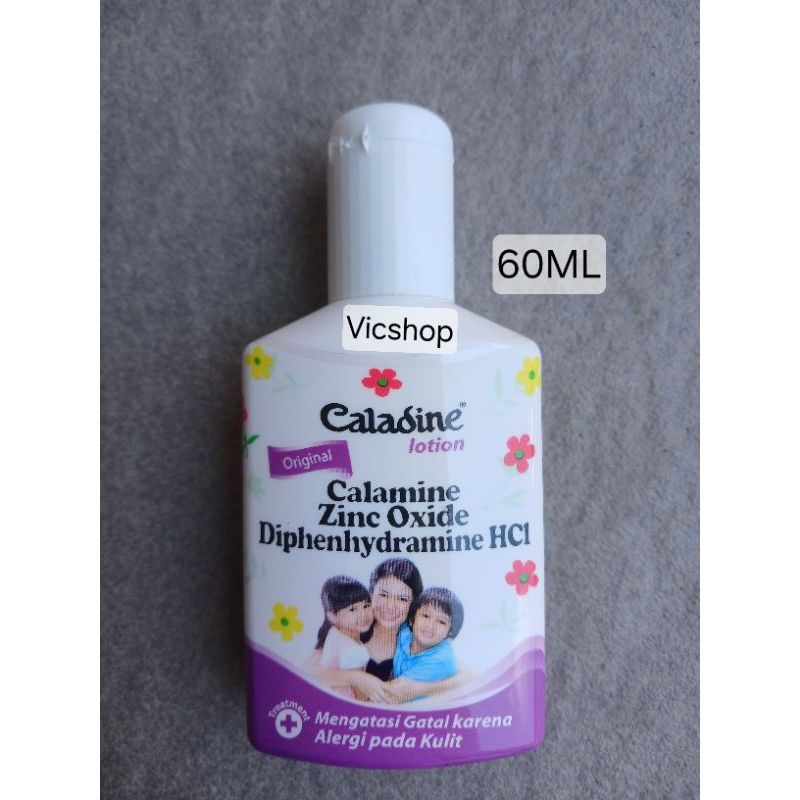 Jual CALADINE LOTION Calamine Zinc Oxide Diphenhydramine HCL 60ML | Shopee Indonesia