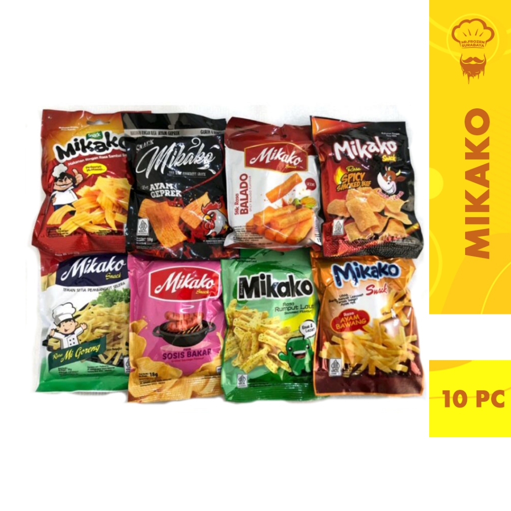 Jual Mikako Dayaki Snack Aneka Rasa Isi 10pcs | Shopee Indonesia