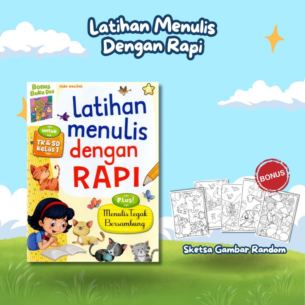 Jual BB - Buku Latihan Menulis Dengan Rapi (Free Sketsa Gambar) By Aida ...