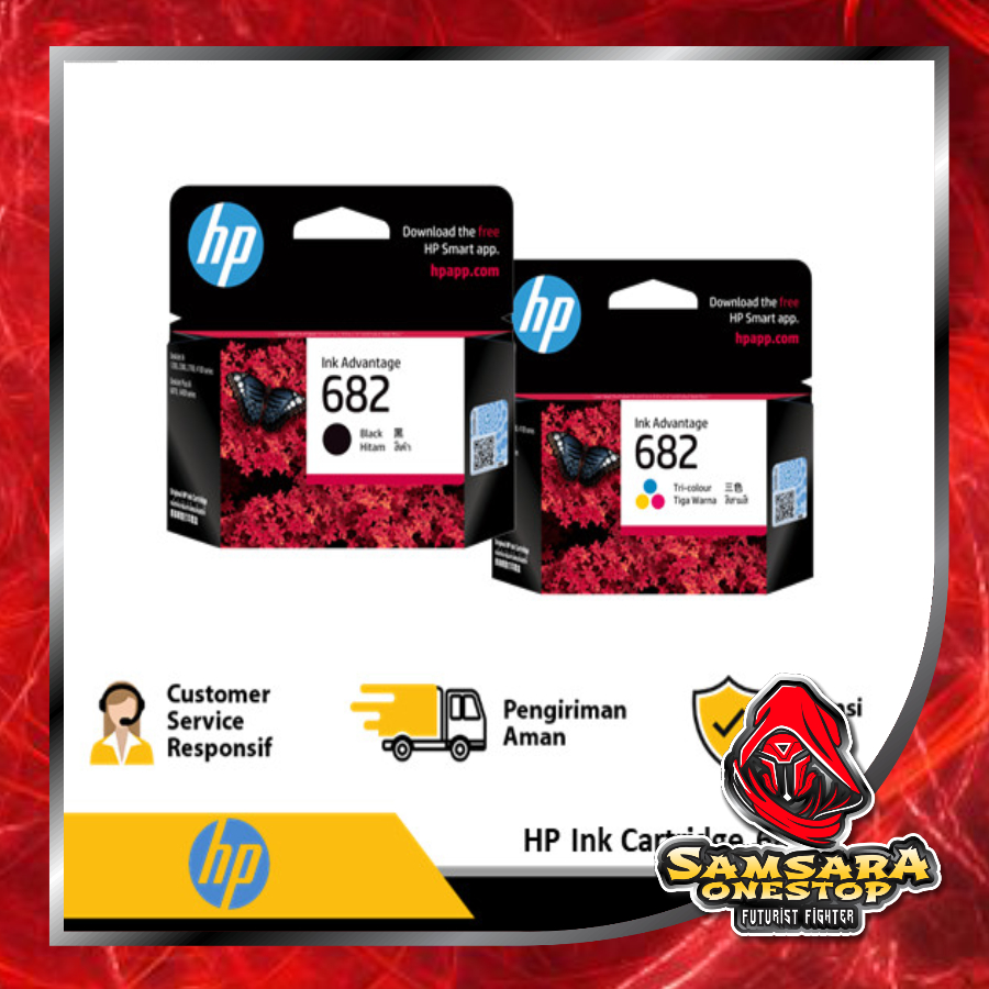 Jual HP 682 Black Original Ink Advantage Cartridge 682 colour | Shopee ...