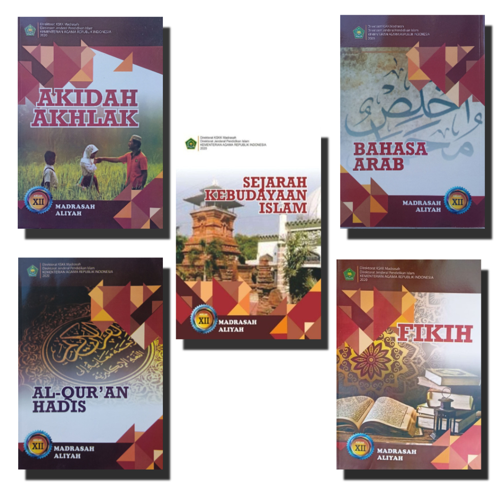 Jual Buku Madrasah Aliyah Kelas 12 MA Kemenag Akidah Akhlak Fikih Bahasa Arab Al Quran Hadis ...