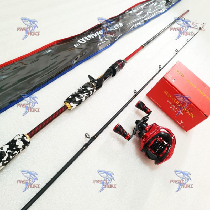 Jual Joran Pancing Set BC Iroly diablo Reel Oncak drag 8 kg DRAG ...
