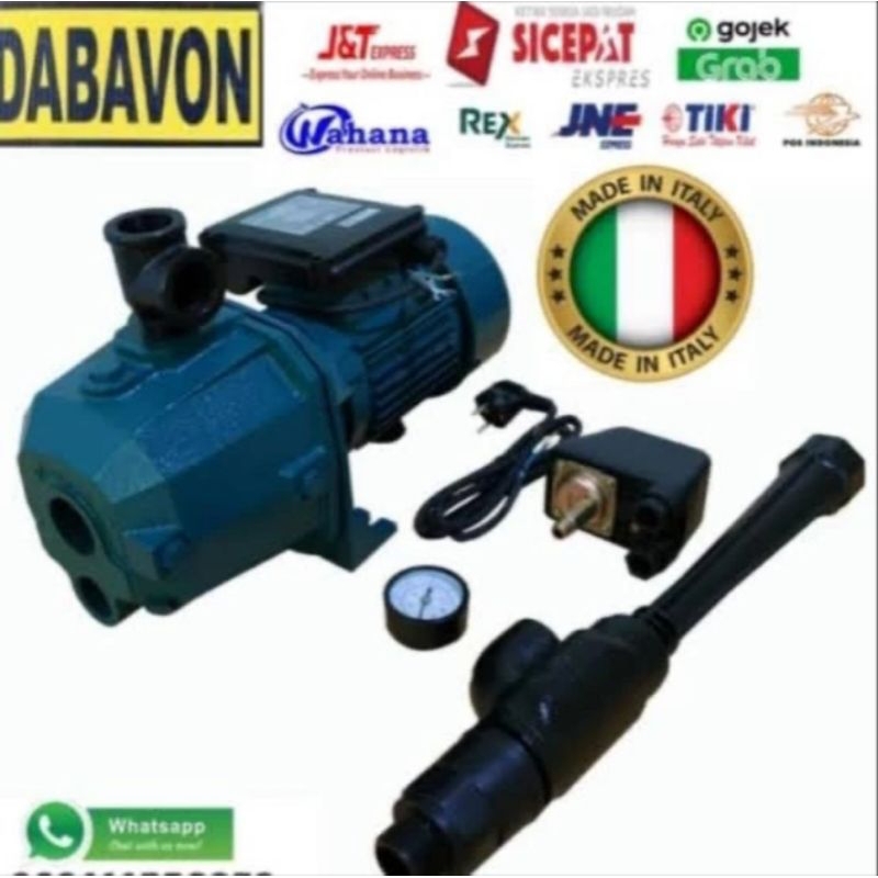 Jual MESIN POMPA AIR JET PUMP OTOMATIS DABAVON JDB 3 255 TANPA TABUNG | Shopee Indonesia
