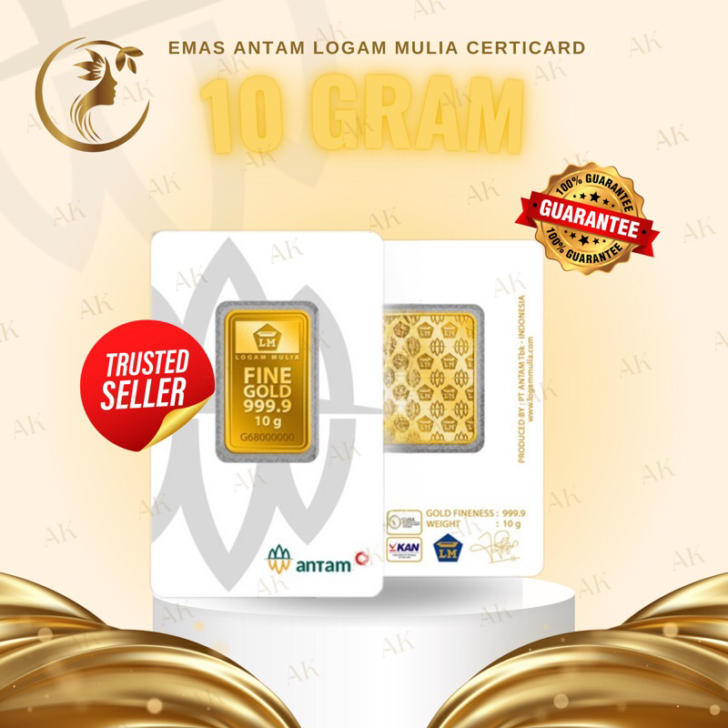 Jual Emas ANTAM Logam Mulia Certicard / Retro - 10 Gram | Shopee Indonesia