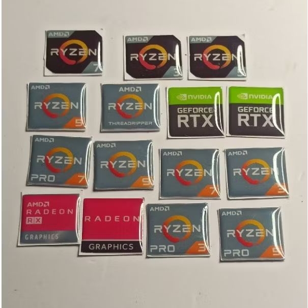 Jual Sticker timbul emblem Logo ryzen Radeon Nvidia GTX RTX | Shopee ...