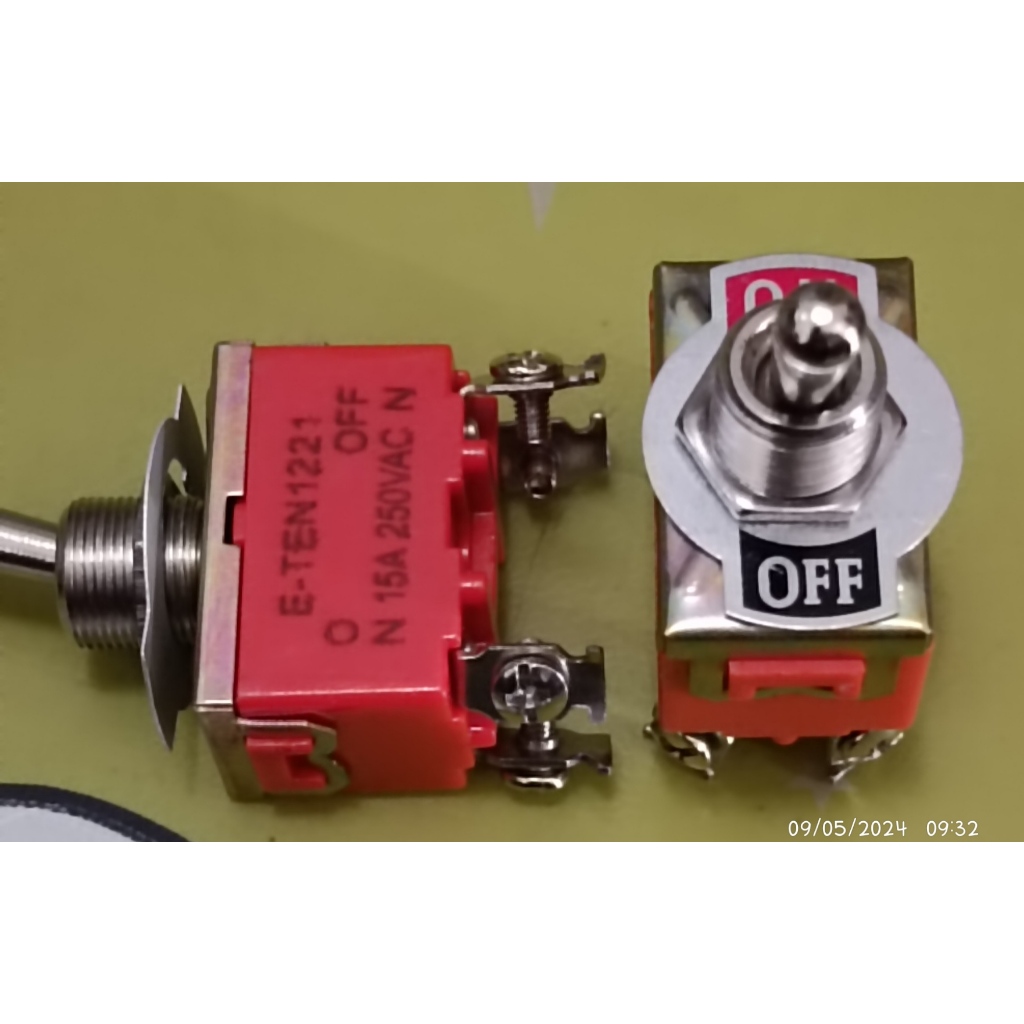 Jual Toggle Switch 2 pole E-TEN 1221 15A 250VAC 4 pin | Shopee Indonesia
