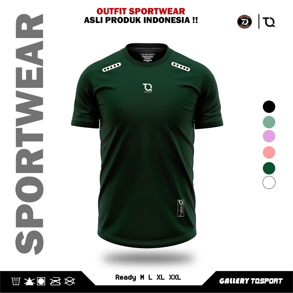 Jual Jersey BASIC Baju Running Kaos Olahraga Lari Pria Wanita Atasan ...