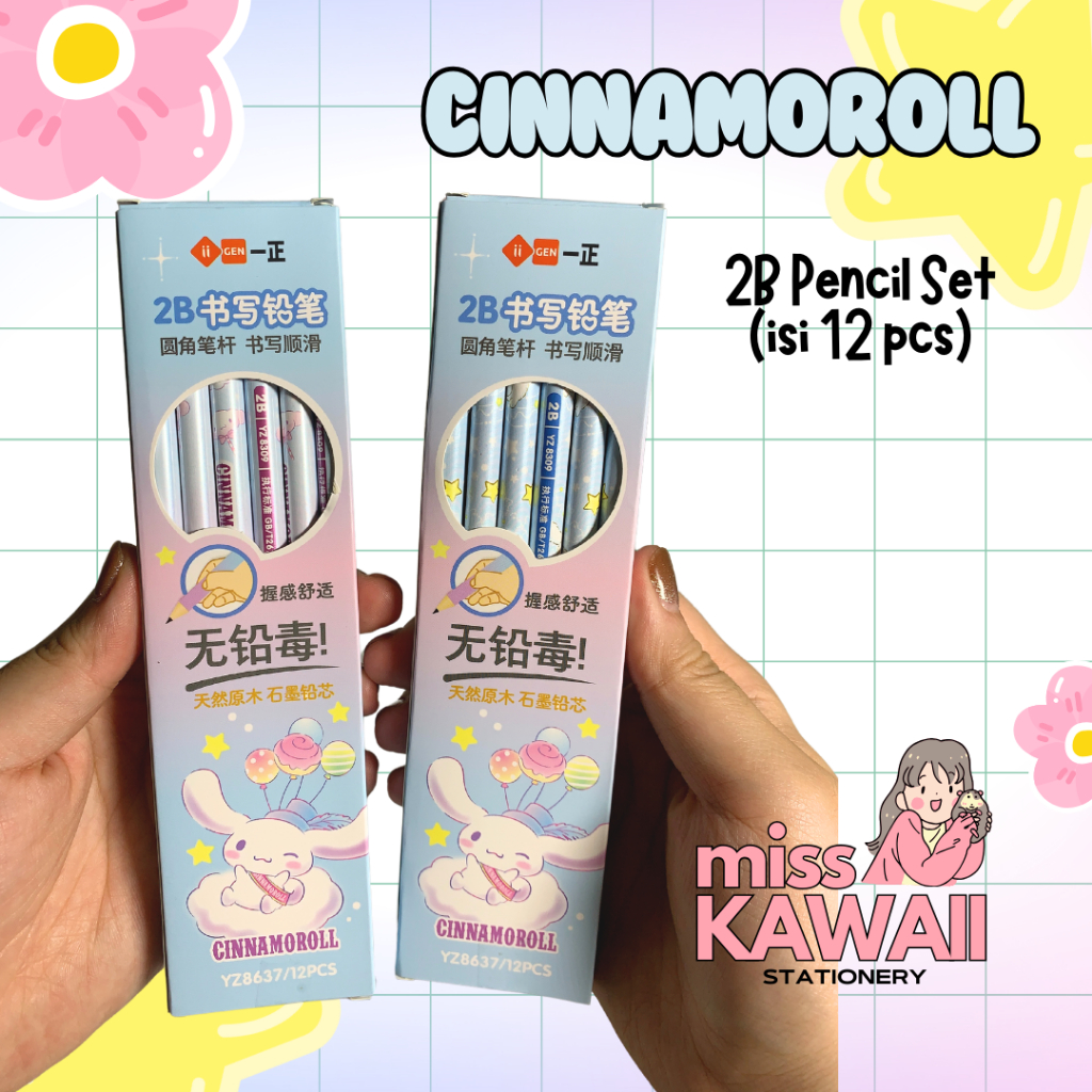 Jual Cinnamoroll Pencil Set / Pensil Cinnamoroll/ Pensil Lucu/ Pensil ...