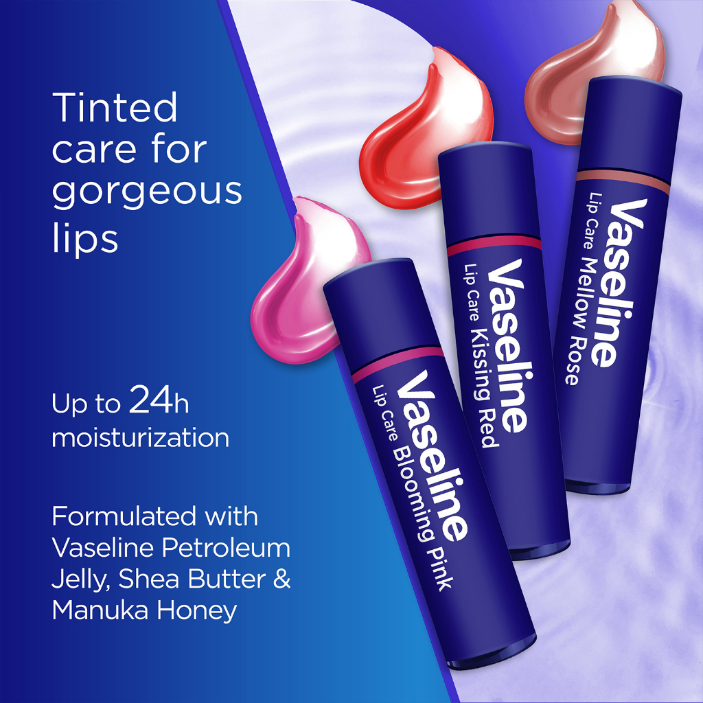Jual Vaseline Lip Care Colour+Care 3gr - LIP BALM - Blooming Pink ...