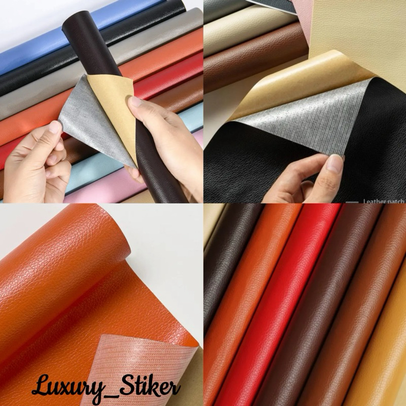 Jual Stiker Sofa Kulit Sticker Sofa LEATHER Sticker Jok Motor L137Cm ...