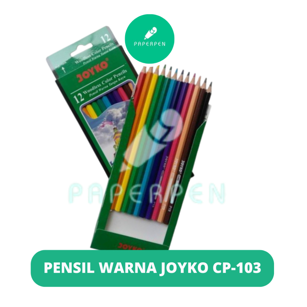 Jual PENSIL WARNA JOYKO CP103 PANJANG 12WARNA | Shopee Indonesia