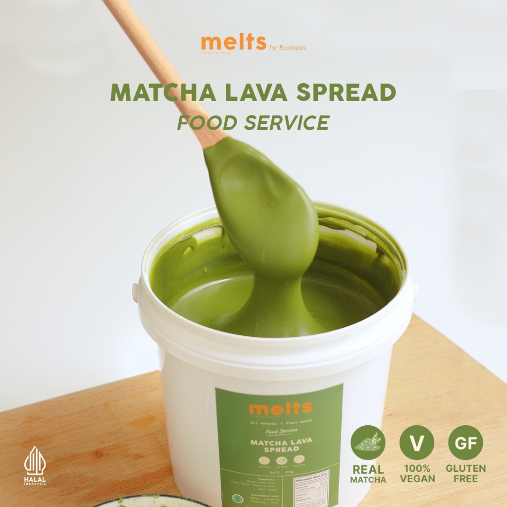 Jual Melts Food Service - Matcha Lava Spread 1kg | Selai Matcha Dairy ...
