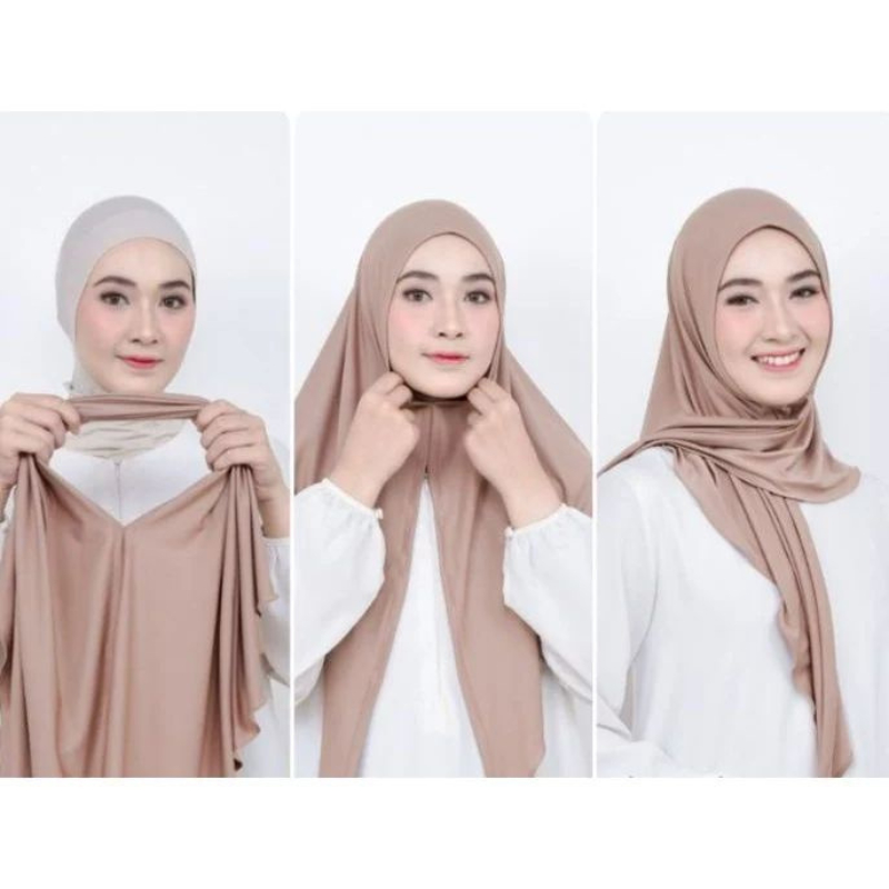 Jual HIJAB SEGITIGA INSTAN JERSEY PREMIUM\JILBAB SEGITIGA JERSEY\HIJAB ...