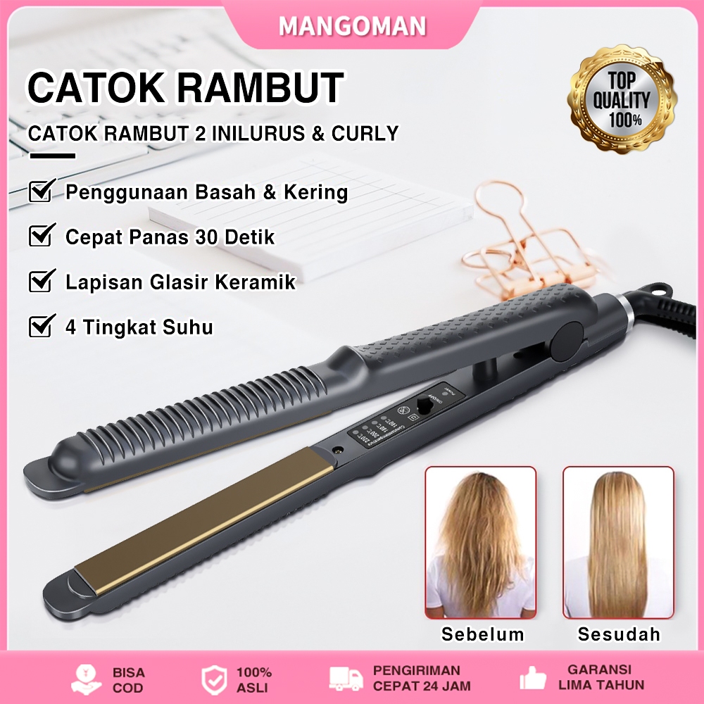 Jual [Pengiriman Cepat] 2in1 Catok Rambut Panas dan Ekstra Cepat ...