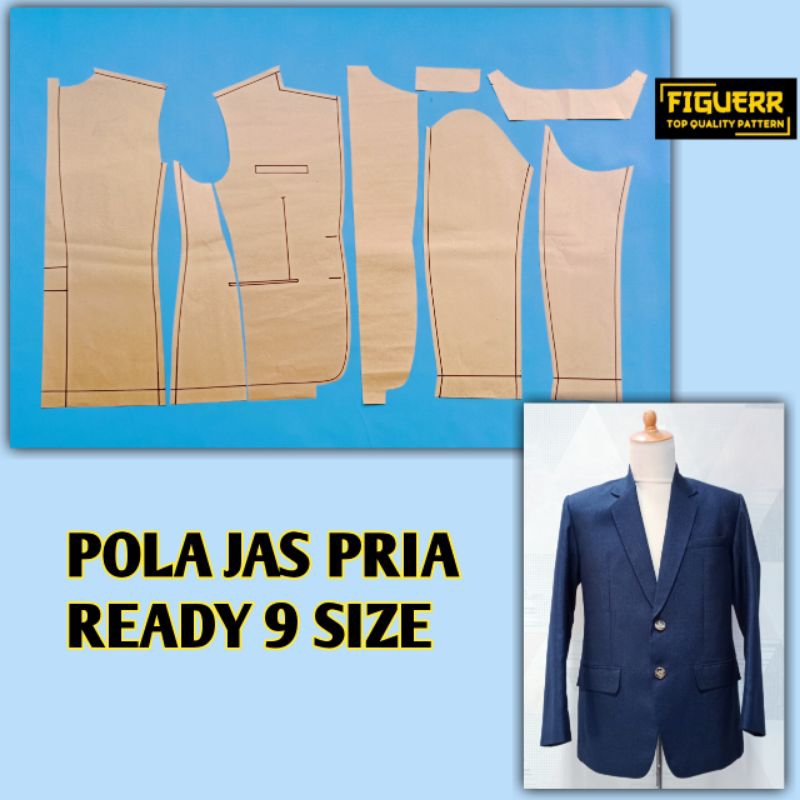 Jual POLA JAS PRIA MODEL KANCING 2 | Shopee Indonesia