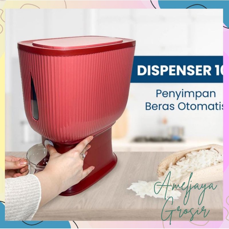 Jual Amel Merdu | Dispenser Beras Ukuran 10 Liter | Shopee Indonesia
