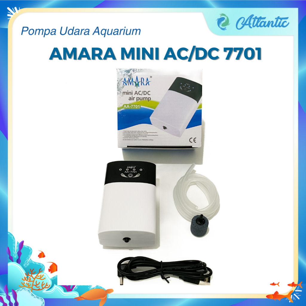 Jual Amara Mini AC/DC AA 7701 1 Lubang Aerator USB Air Pump ACDC ...