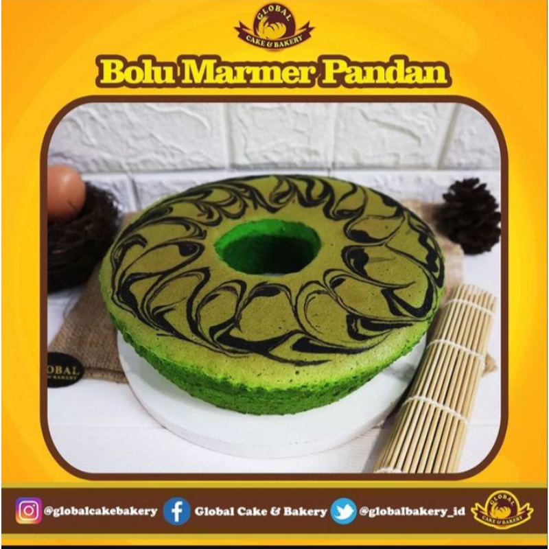 Jual Bolu Marmer Pandan Global Bakery | Shopee Indonesia