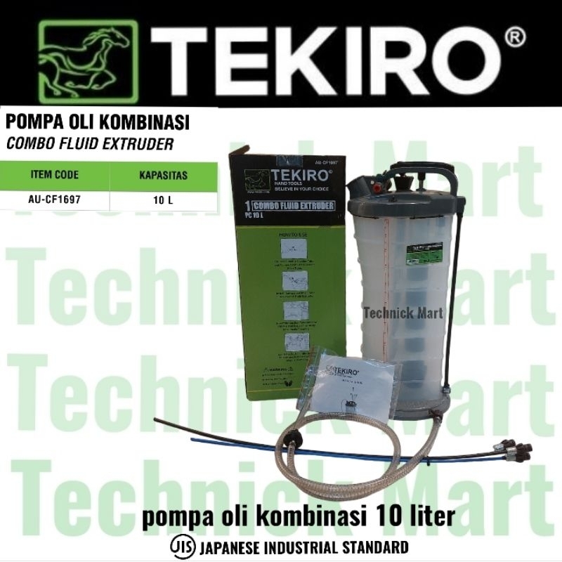 Jual TEKIRO combo fluid extruder 10 liter pompa oli kombinasi bisa ...
