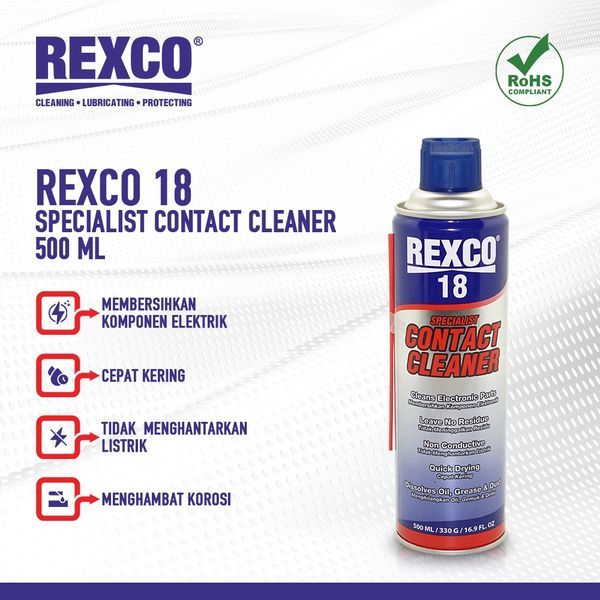 Jual Cairan Pembersih Elektronik/Contact Cleaner 18 Merk Rexco dari ...