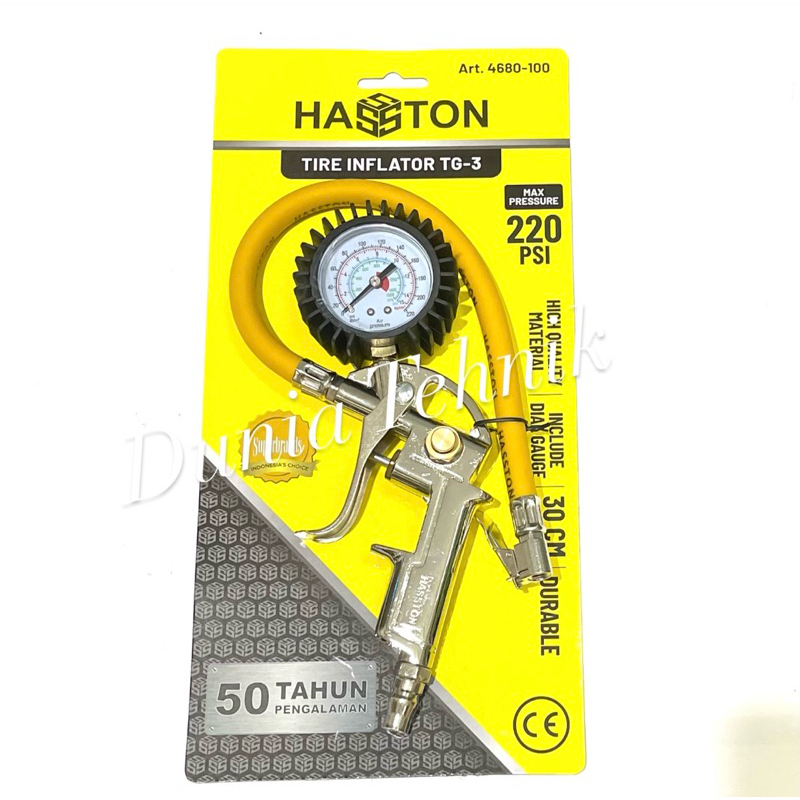 Jual Tire Inflator HASSTON PROHEX Alat Isi Angin Ban Pressure Gun Alat ...