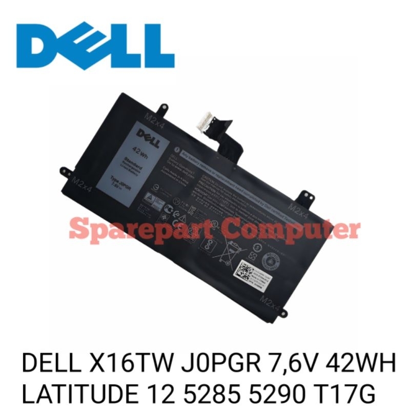 Jual Baterai Battery Dell Latitude 12 5285 5290 E5285 E5290 2-in-1 ...