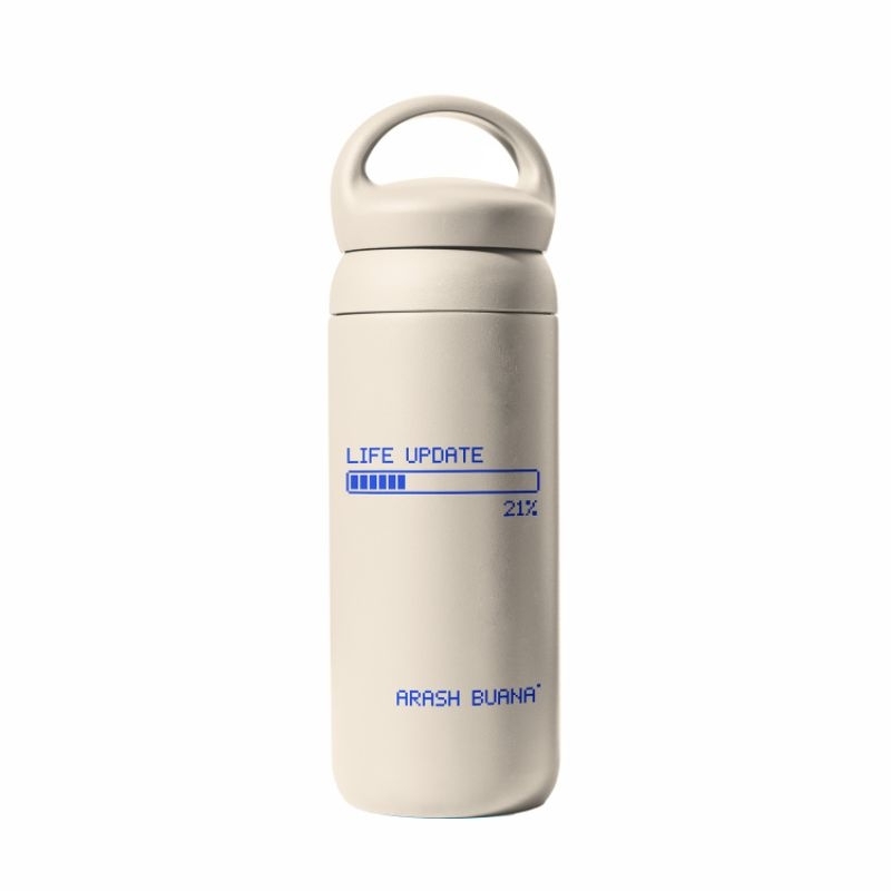 Jual Tumbler Arash Buana - "Life Update" - White | Shopee Indonesia