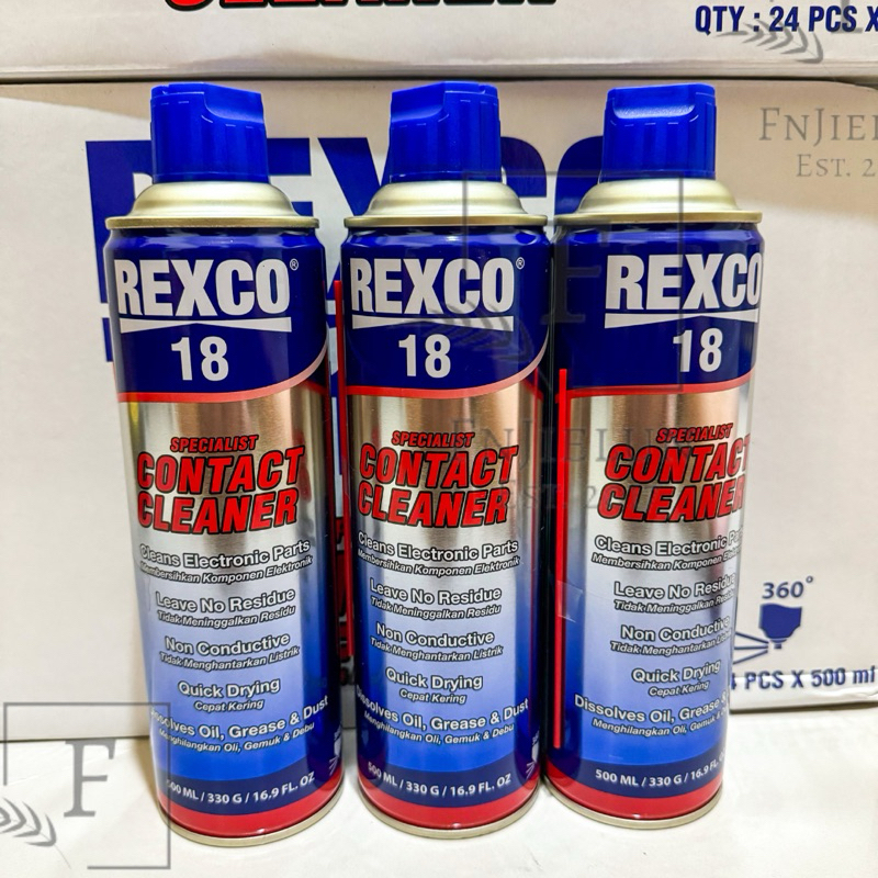 Jual Rexco 18 contact cleaner 500ml pembersih komponen elektronik ...