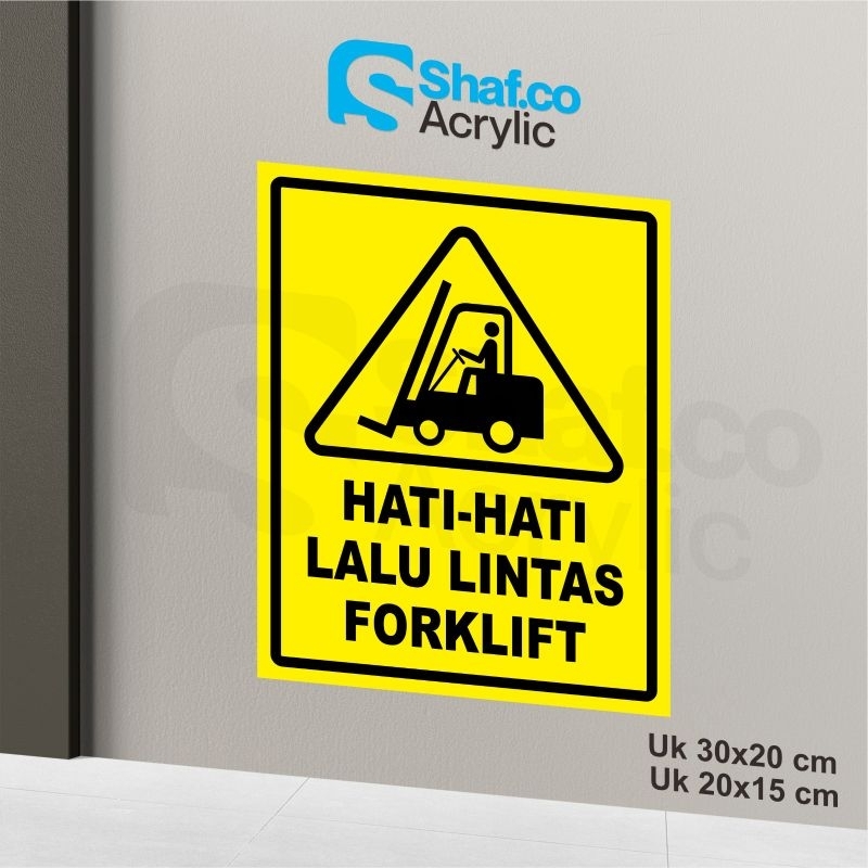 Jual STICKER LALU LINTAS FORKLIFT // STICKER // RAMBU-RAMBU | Shopee ...