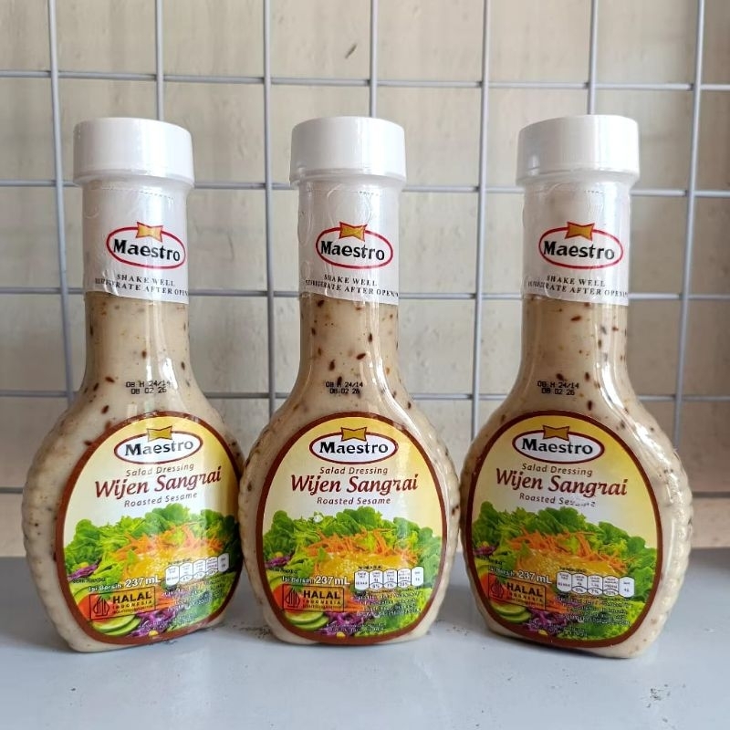 Jual Saus Wijen Sangrai Maestro / Saus Salad Wijen Sangrai 237ml ...