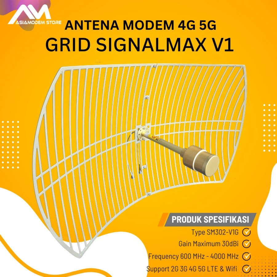 Jual Antena Grid Parabolic SignalMax 3G 4G 5G LTE MIMO Long Range High ...