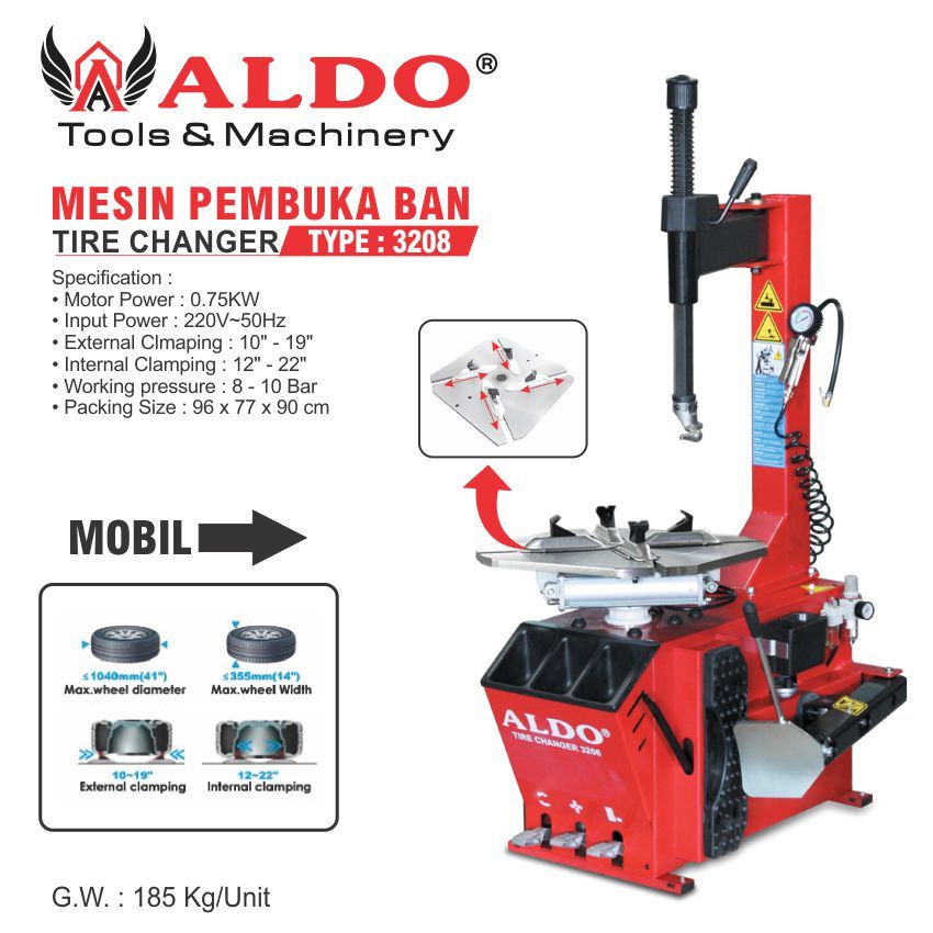 Jual MESIN PEMBUKA BAN MOBIL 3208 / TIRE CHANGER MACHINE / MESIN BUKA ...