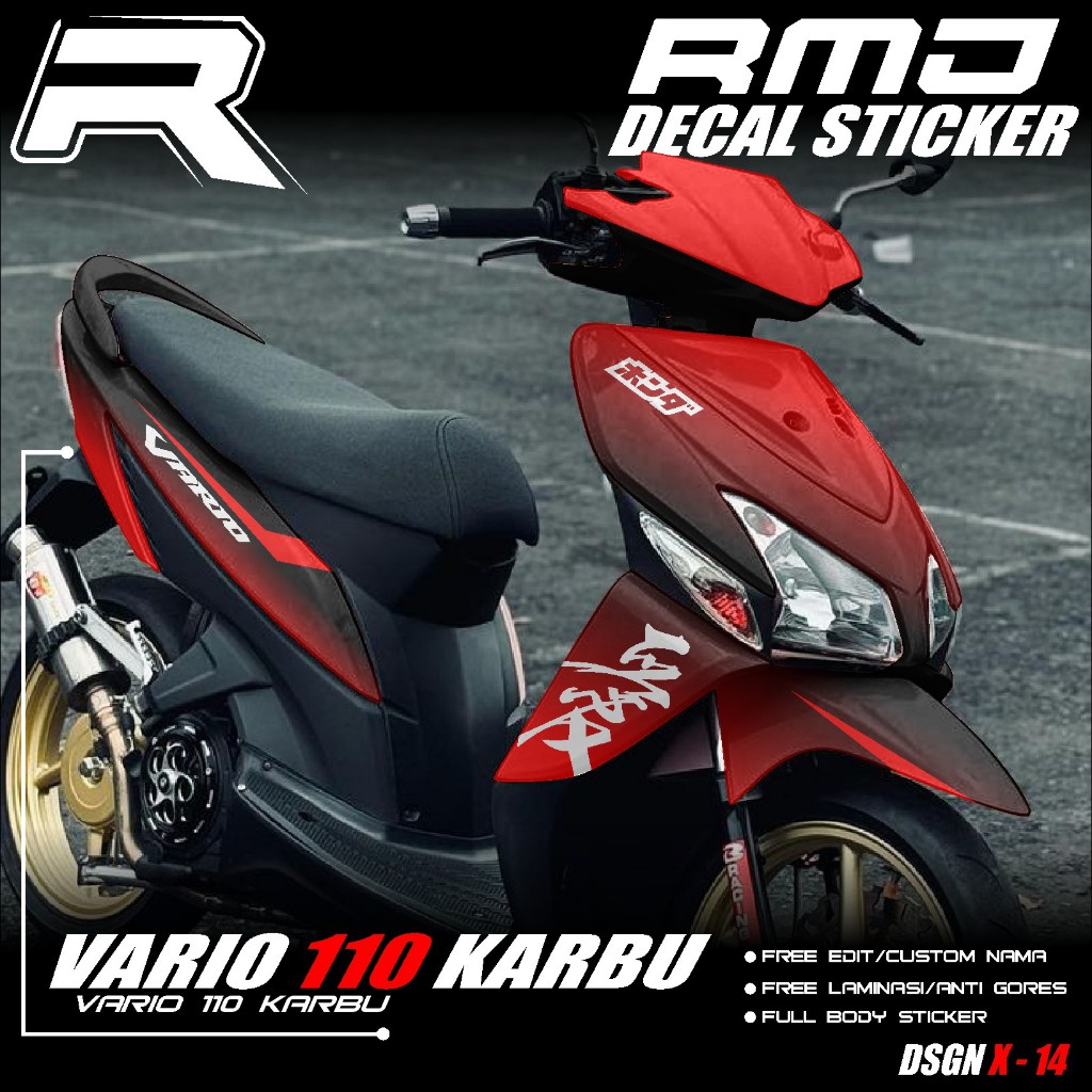 Jual Decal Sticker Full Body VARIO 110 Karbu 2006 2007 2008 2009 2010 ...