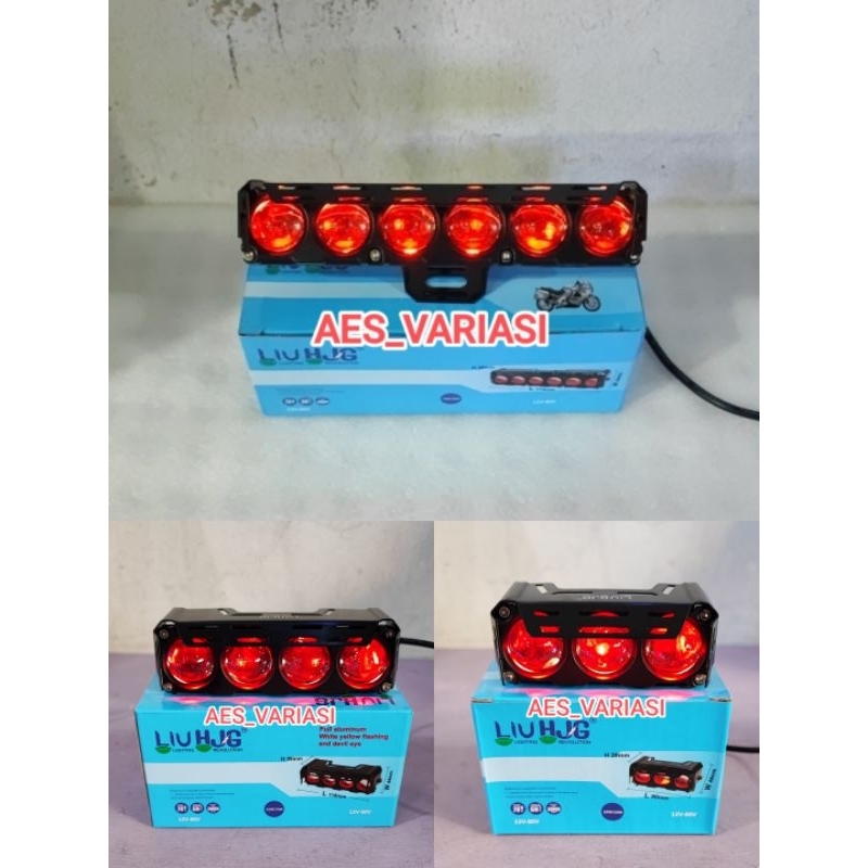 Jual LAMPU TEMBAK LED LASER SQL 3 MATA 4 MATA 5 MATA 6 MATA DEVIL EYE ...