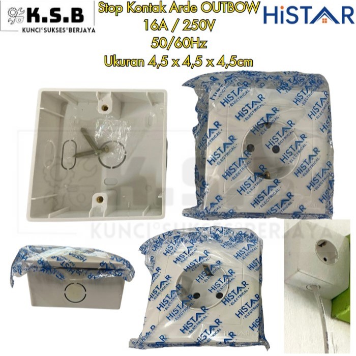 Jual Stop Kontak Arde OUTBOW set Stecker Arde dan Durabox Outbow 16A ...