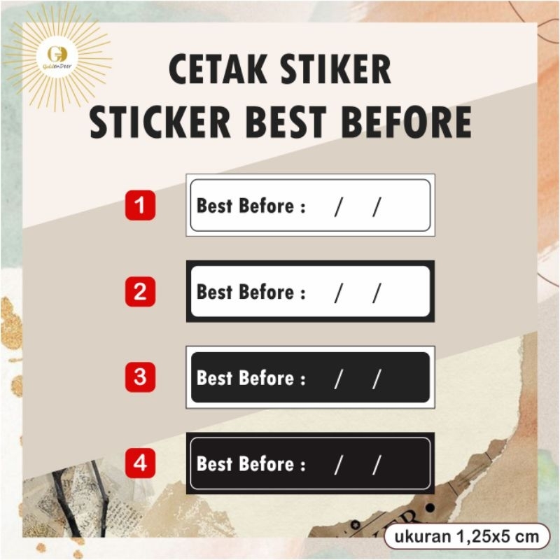 Jual STICKER BEST BEFORE/ STIKER EXPIRED/ STIKER KEMASAN MAKANAN ...