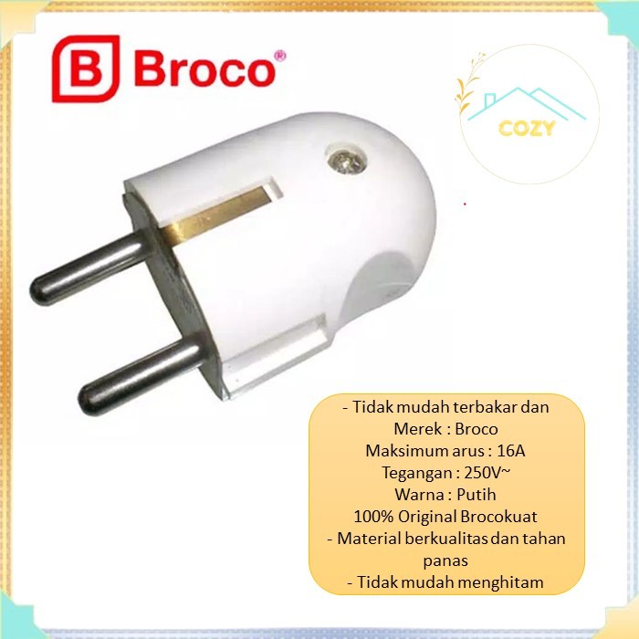 Jual Steker BROCO / Colokan BROCO / Steker Arde BROCO - 13310 | Shopee ...