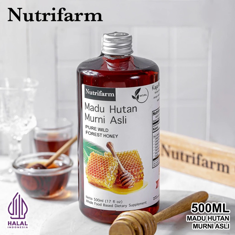 Jual (500 ml) madu hutan murni asli / madu nutrifarm / madu hutan murni ...