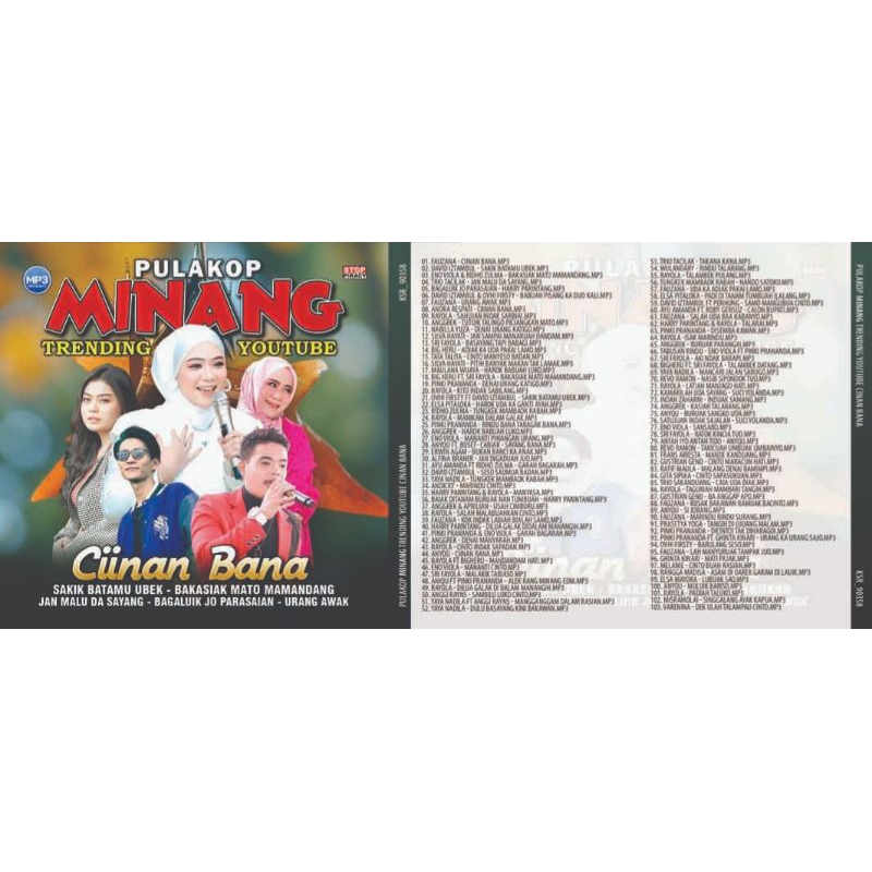 Jual Kaset Audio Mp3 Lagu Koleksi Album Minang Terlaris Ciinan Bana ...